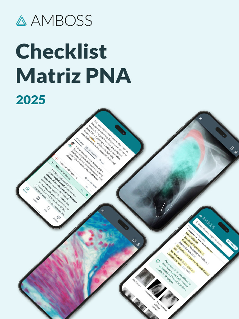 Checklist Matriz PNA 2025 AMBOSS | PDF | Ventrículo (coração) | Câncer