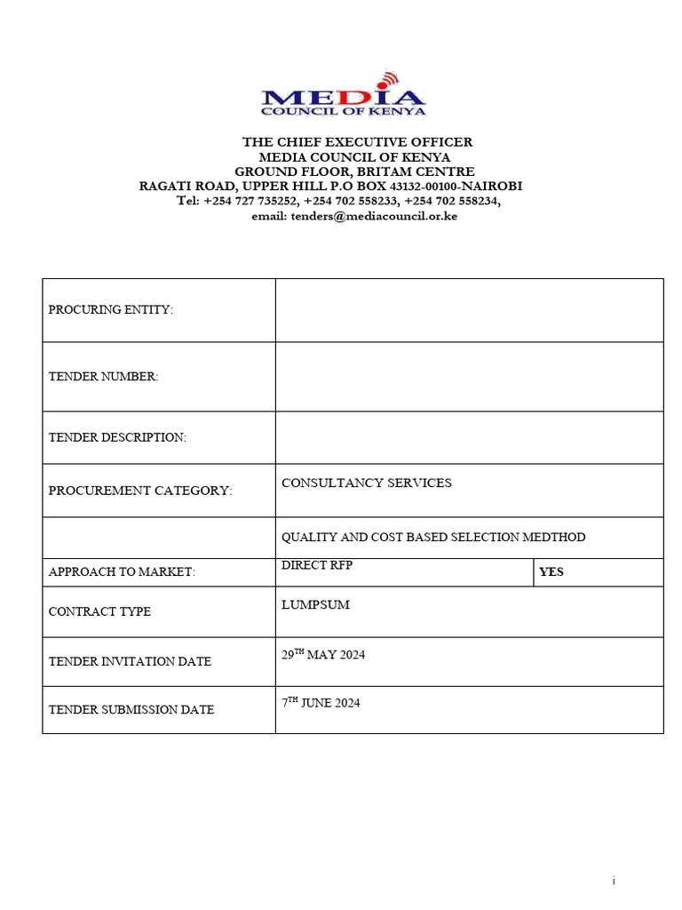 RFP-022 Review of The MCK Communications and Stakeholder Engagement ...