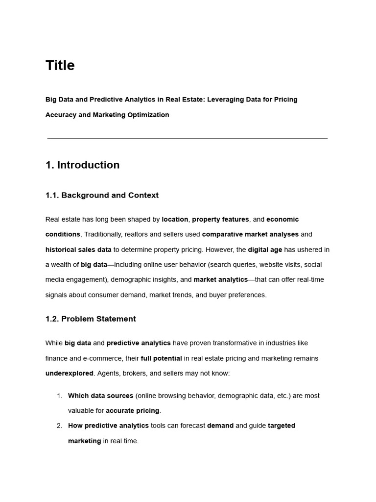 Leveraging Data For Pricing Accuracy and Marketing Optimization - Big ...