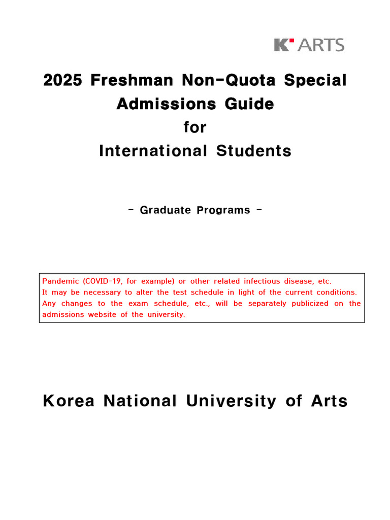2025 Admissions Guide(for Graduate Programs) | PDF | Double Bass ...