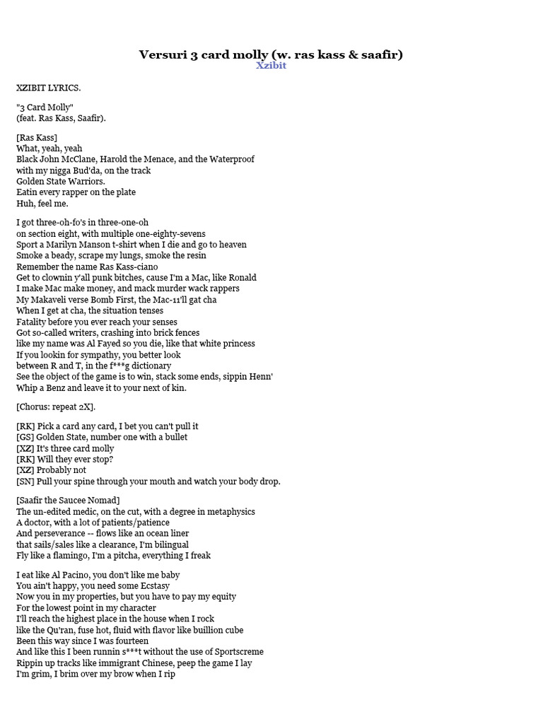 3 Cardmolly 2 | PDF | Hip Hop | African American Music