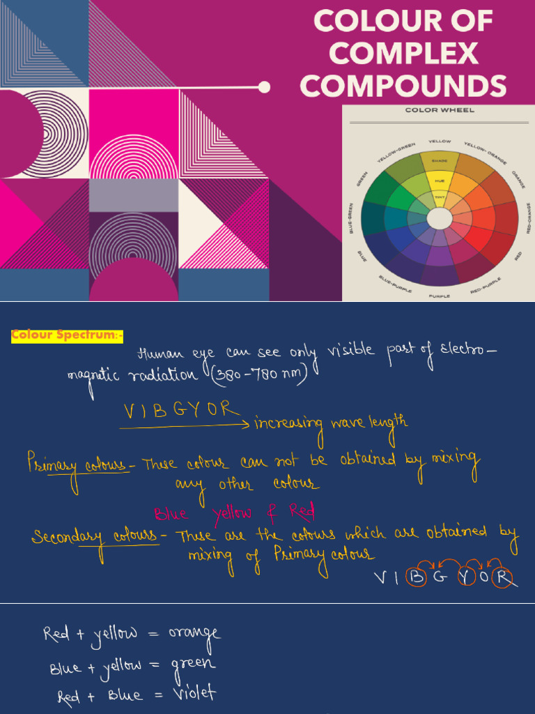 Colour Complex in Compounds Analysis | PDF