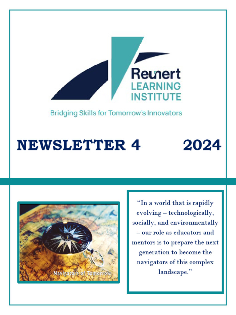 The Reunert Learning Institute Newsletter 4 2024 | PDF | Learning