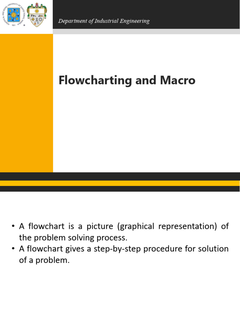 IE2534 M1 Flowcharting and Macro | PDF | Software Engineering | Software