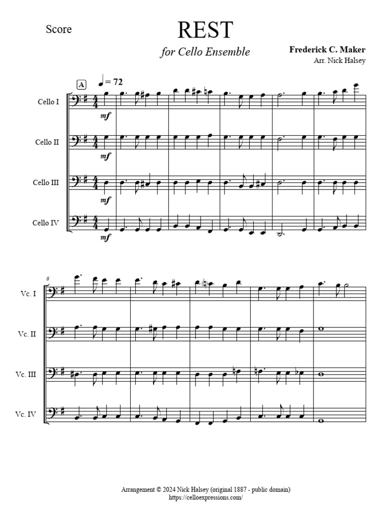 REST-Cello-Ensemble-Score | PDF