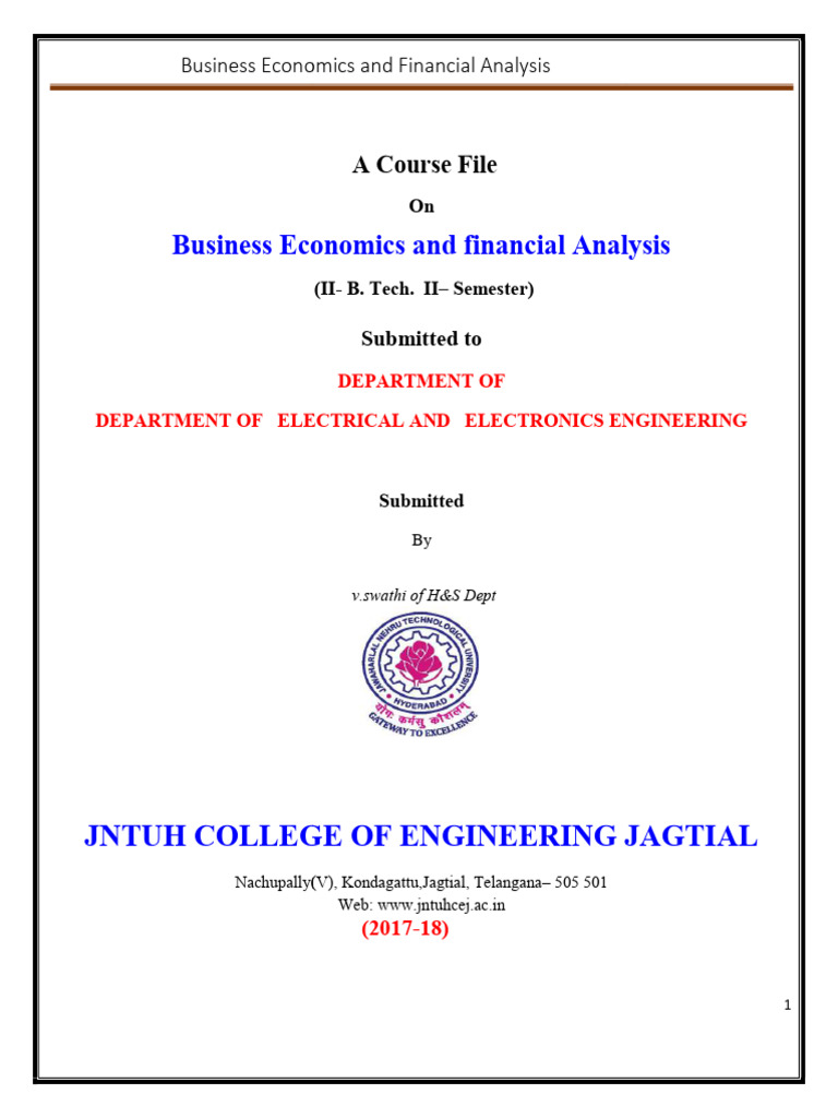 Business Economics & Financial Analysis Guide | PDF | Supply (Economics ...