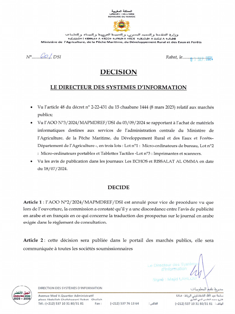 décision annulation AOO | PDF