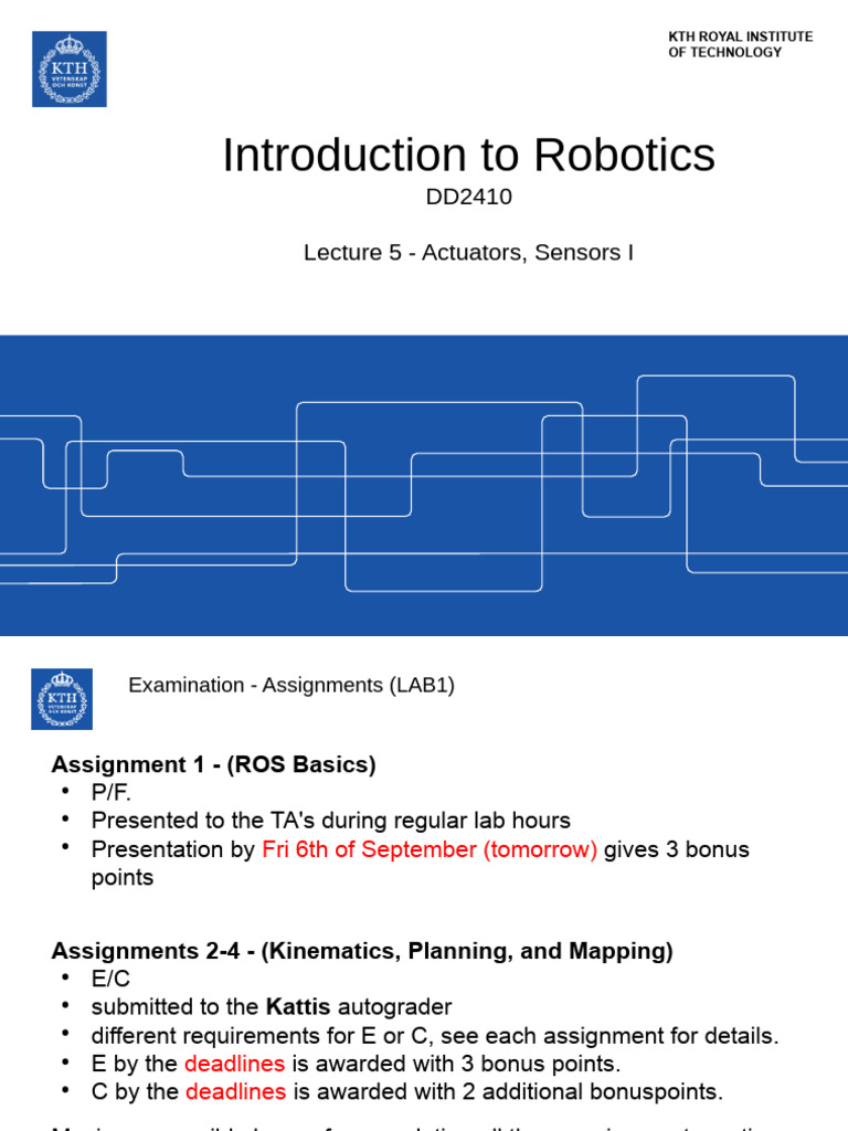Lecture5 Actuators Sensors 2024 | PDF | Electric Motor | Actuator