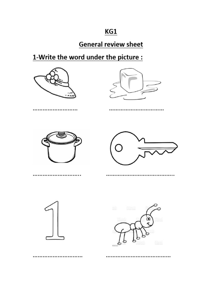 General Review Sheet kg1 | PDF