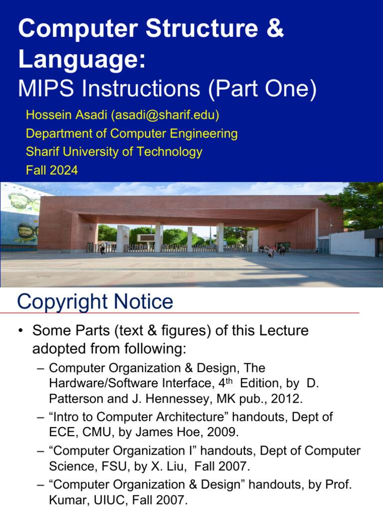 04-MIPS-part-one | PDF | Computer Programming | Computer Hardware