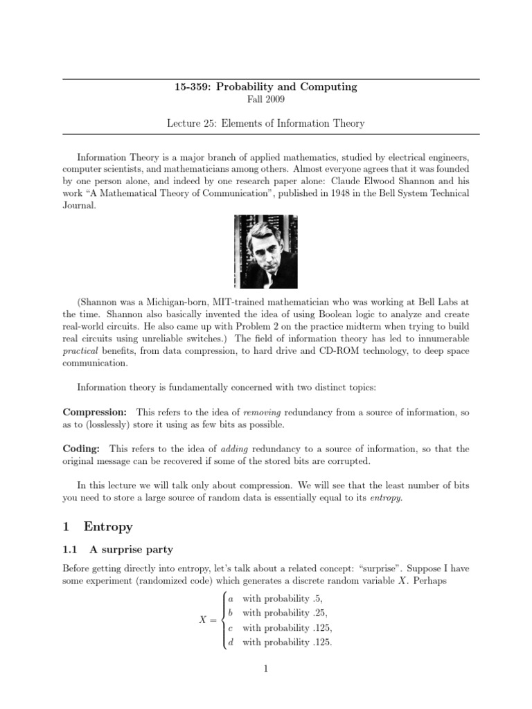 15359-2009-lecture25 | PDF | Code | Data Compression