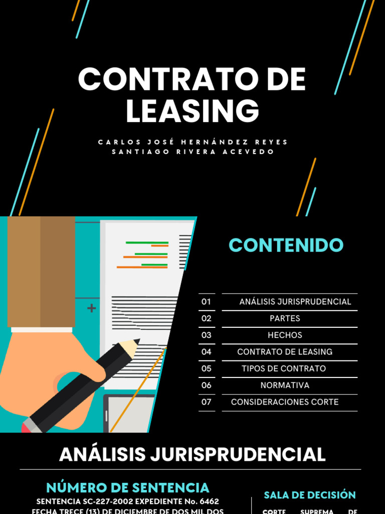 Análisis de Contrato de Leasing | PDF