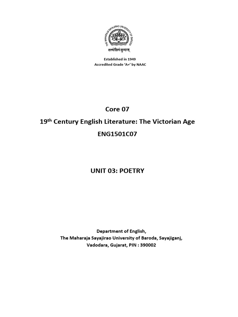 core 07 poems UNIT 3 | PDF