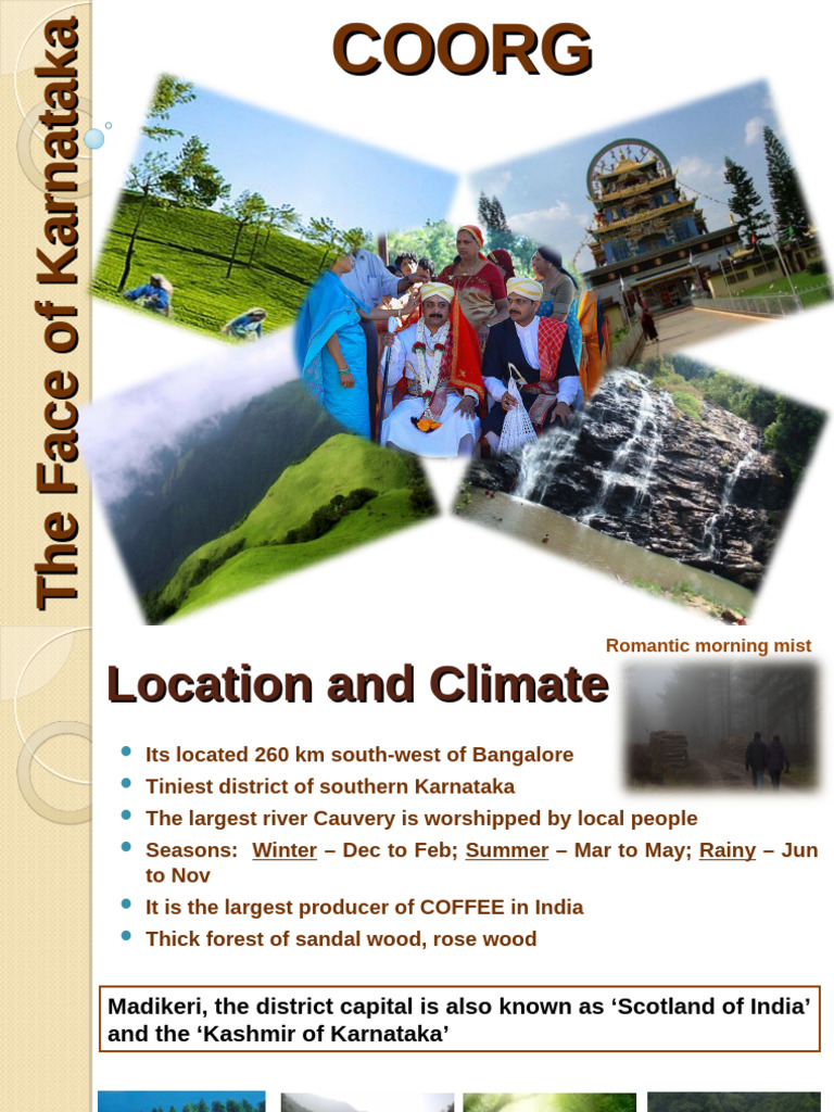Discover Coorg: Karnataka's Scenic Gem | PDF