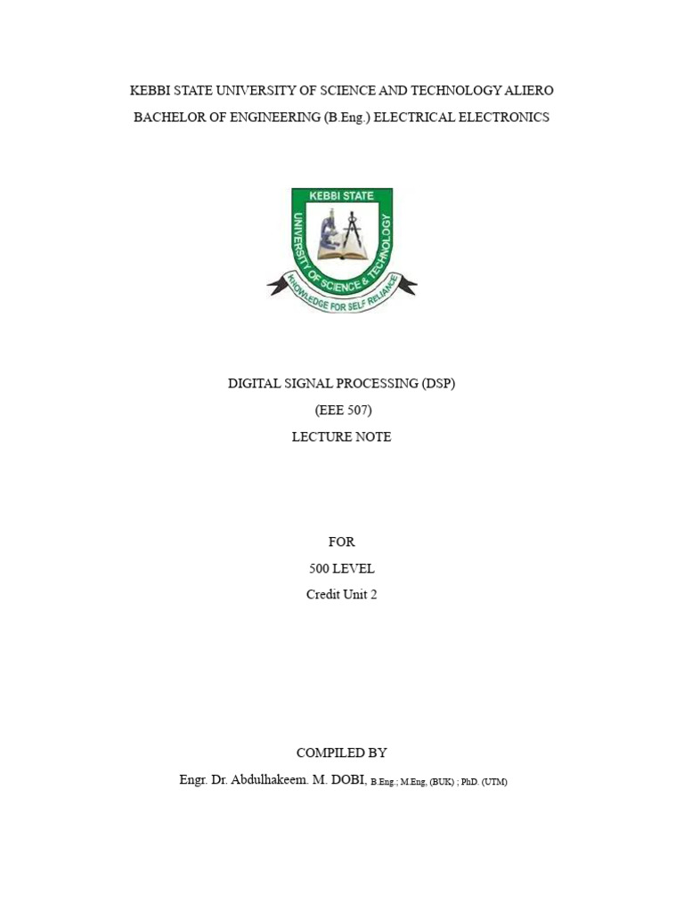 DSP CHAP 1 | PDF | Digital Signal Processing | Discrete Time And Continuous Time