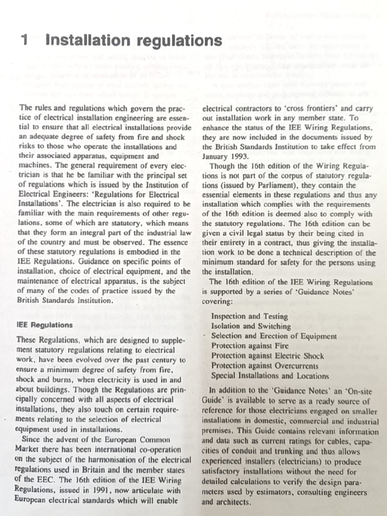 BS 7671 Regulations history | PDF