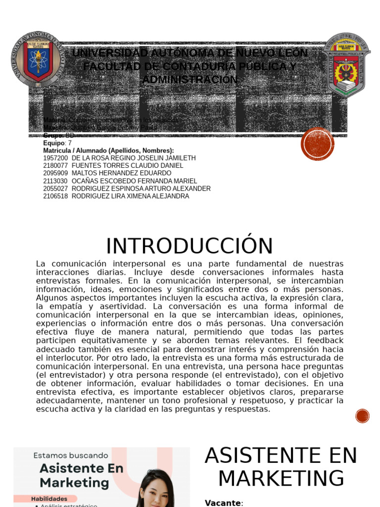 Ev4 Eq7 | PDF | Comunicación | Comunicación interpersonal