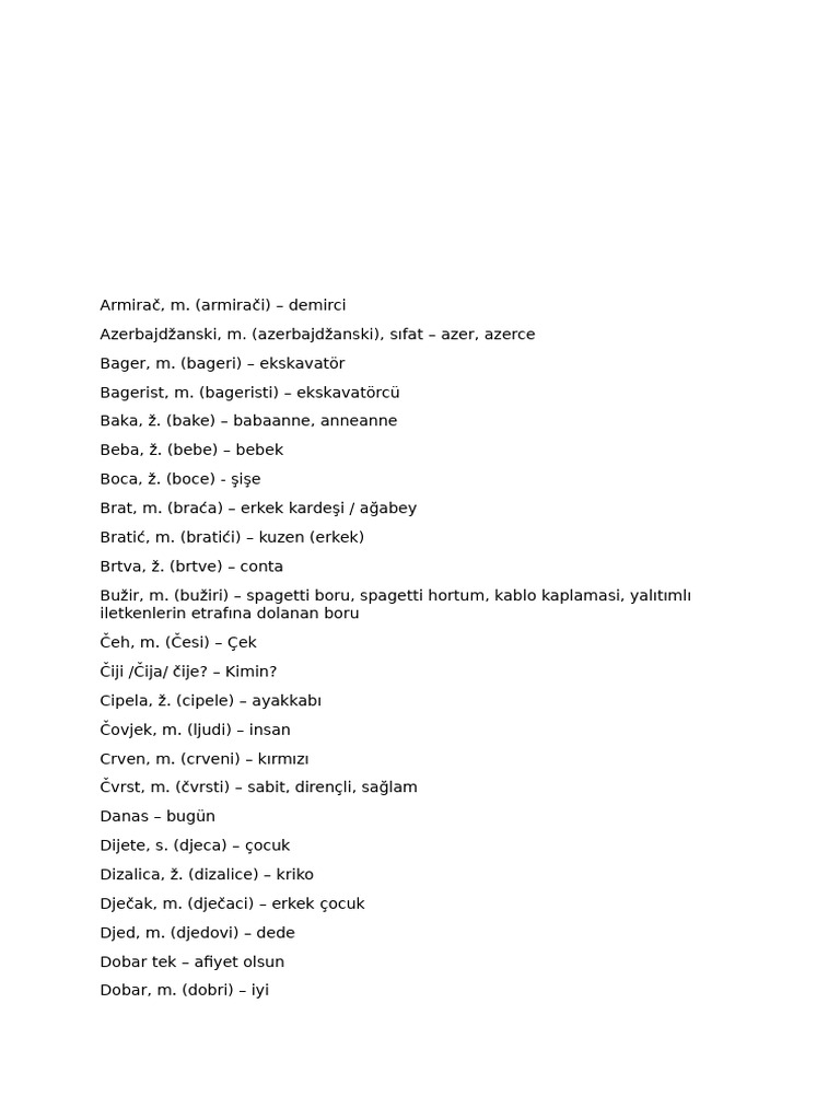 Ders - Sozluk | PDF