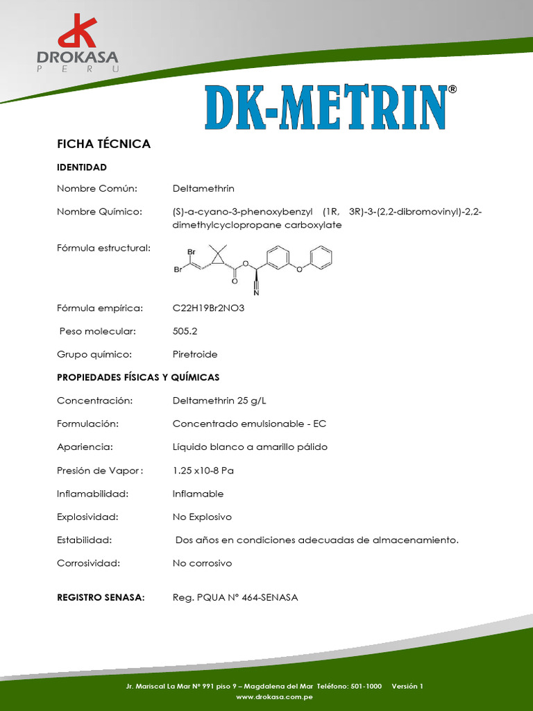 Ficha Tecnica-DK-METRIN (1) | PDF