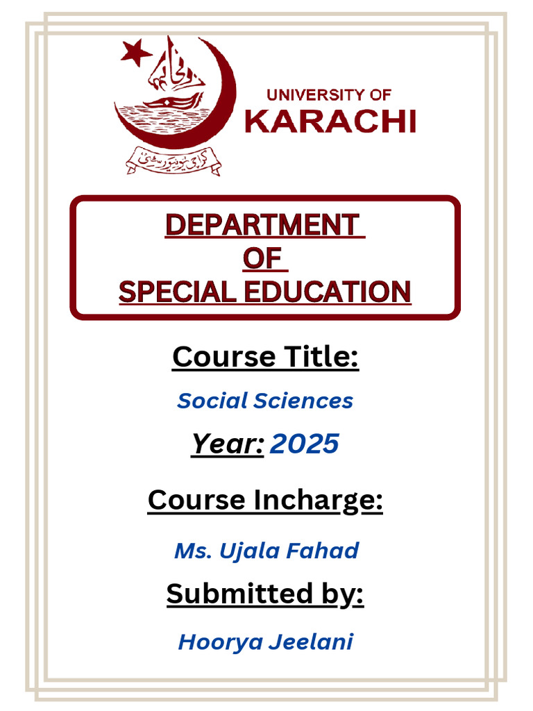 KU Assignment Title Page For SPE | PDF