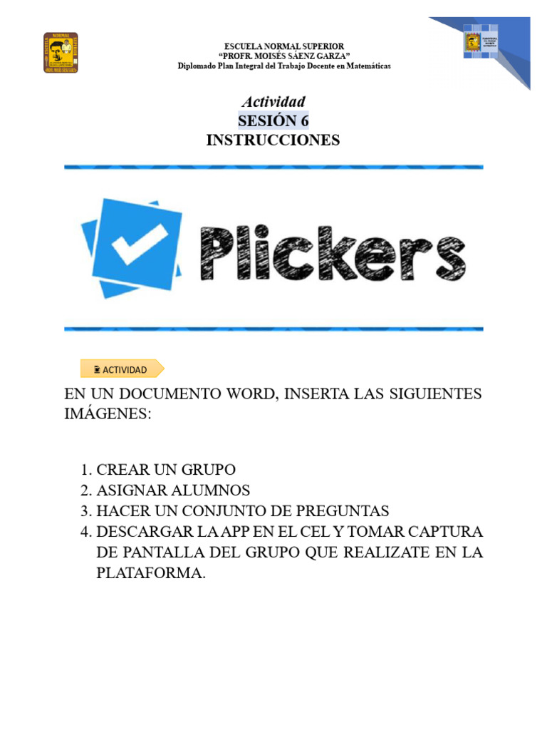 Sesion 6 Plickers | PDF