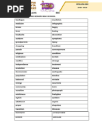 Grade 2 Spelling Bee Competition Word List 2024 | PDF