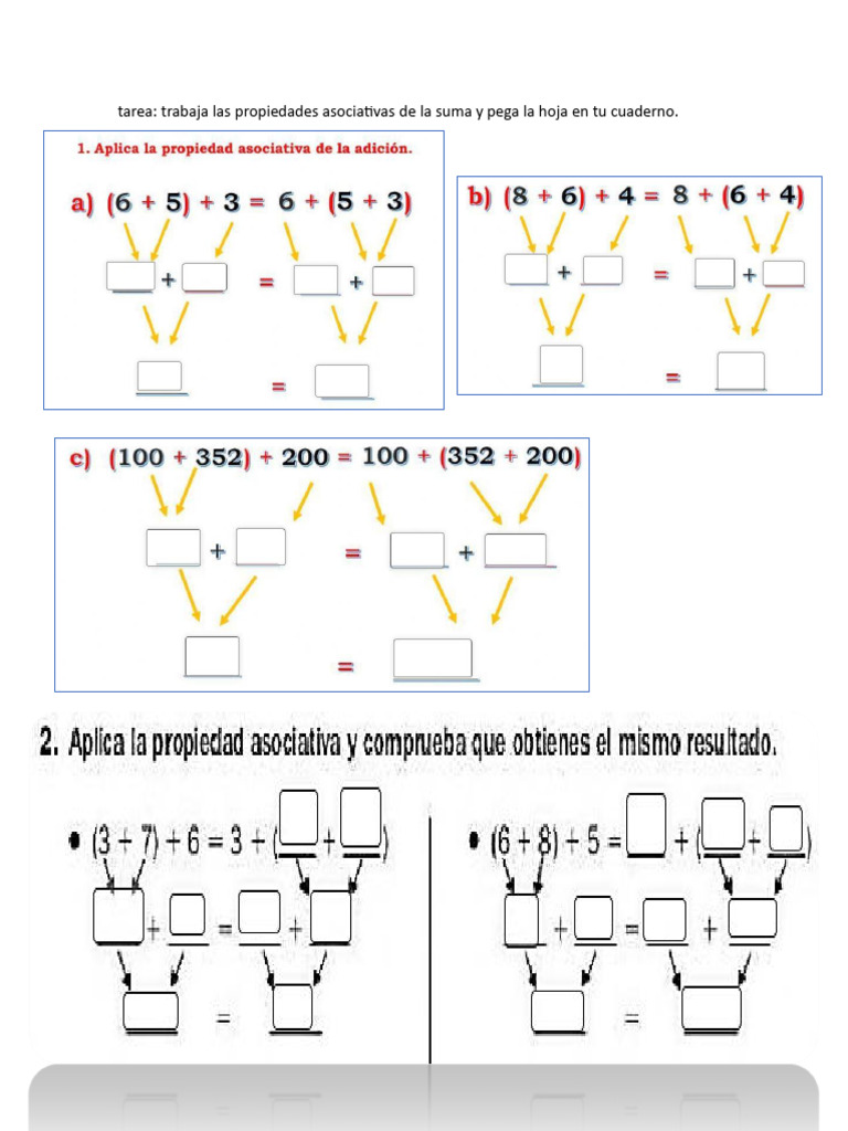 Tarea Propiedad Asociativa 21 Enero | PDF