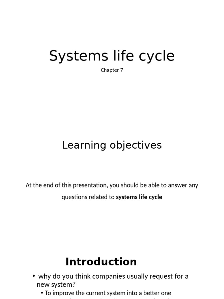 System Life Cycle NEW Revision | PDF | Proofreading | Information