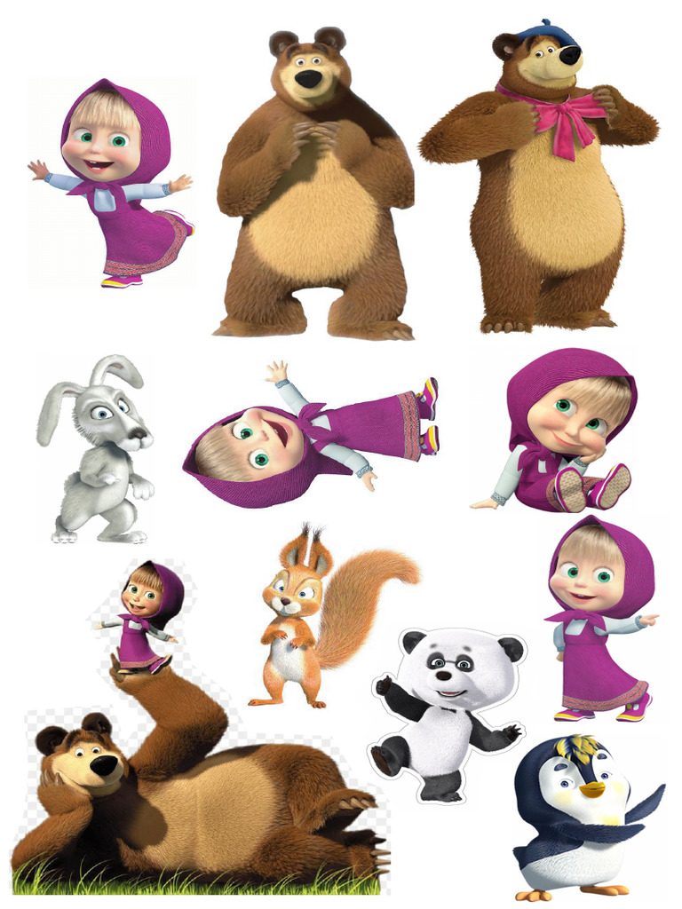 Personajes Marsha y El Oso | PDF