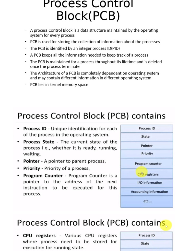 Understanding Process Control Blocks | PDF
