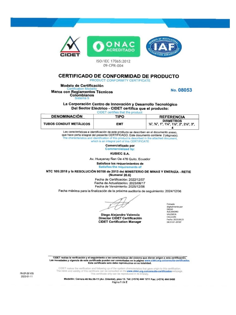 Certificó Que El | PDF