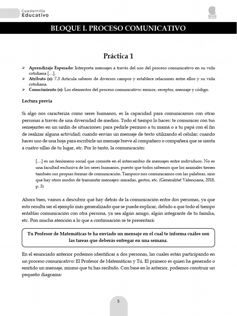 Elementos del Proceso Comunicativo | PDF | Comunicación | Información