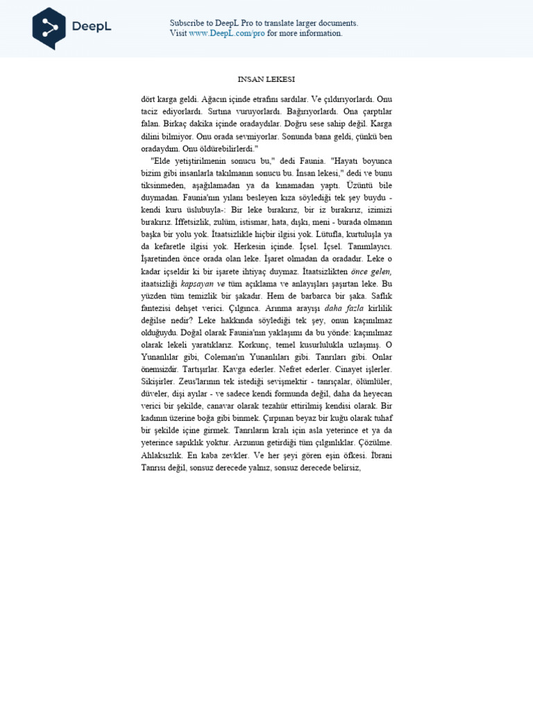 The - Human - Stain-246 TR | PDF