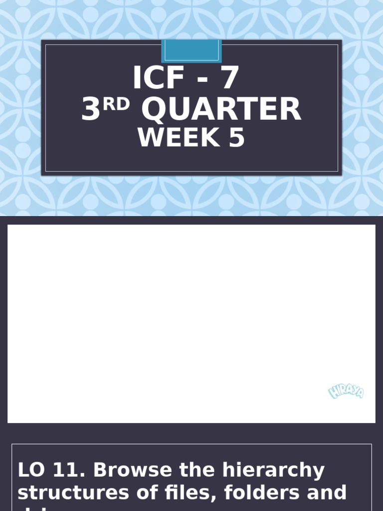 week-5-3rd-quarter. (Icf) | PDF | Computer File | Directory (Computing)