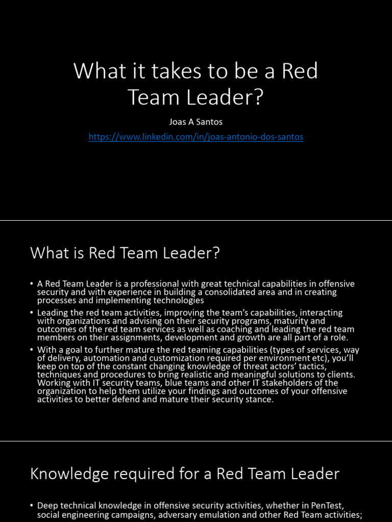 What It Takes to Be a Red Team | PDF | Communication | Knowledge
