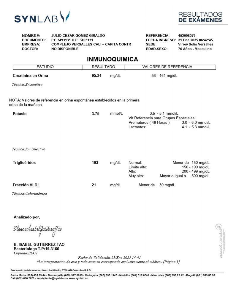 Gomez Giraldo Julio Cesar | PDF | Especialidades Medicas | Sistema urinario