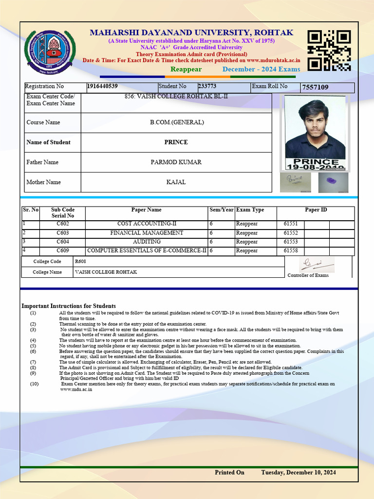 B. Com 6th sem | PDF