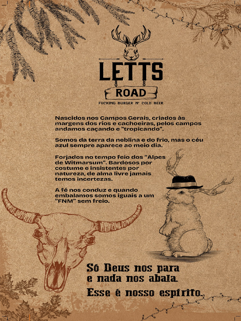 Cardápio Letts Road | PDF