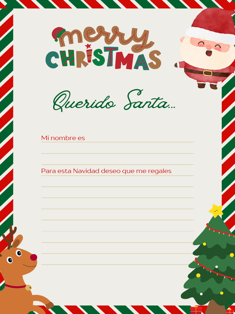 Carta de Navidad a Santa Claus | PDF