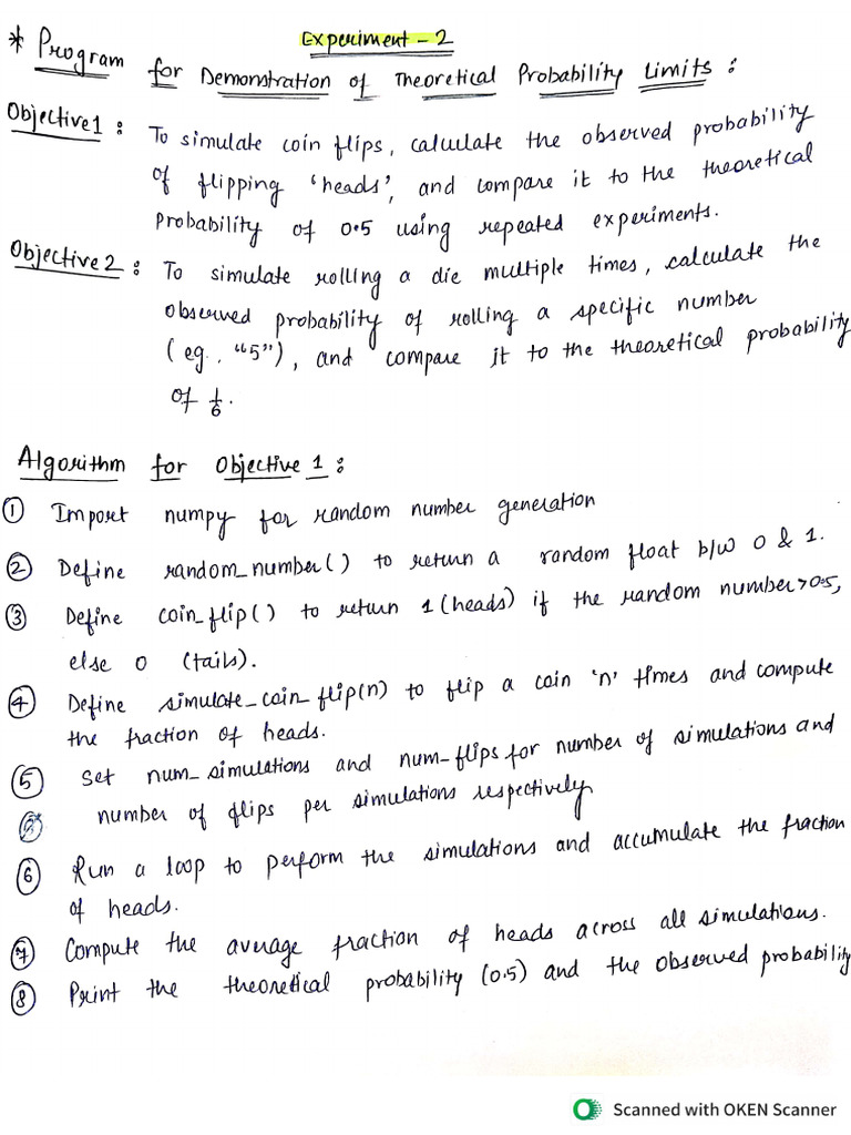 Experiment 2 PSLP | PDF