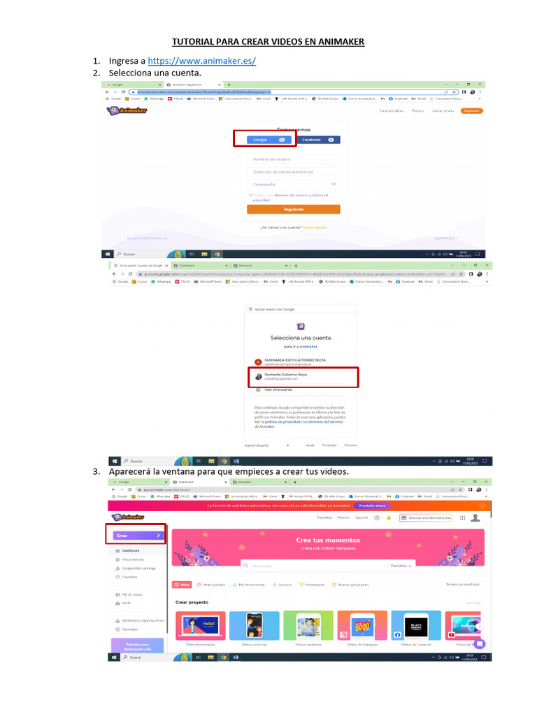 TUTORIAL PARA CREAR VIDEOS ANIMADOS EN ANIMAKER-NURINARDA GUTIÉRREZ | PDF