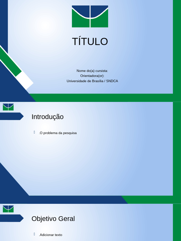 MODELO APRESENTAÇÃO DEFESA TCC Novo | PDF
