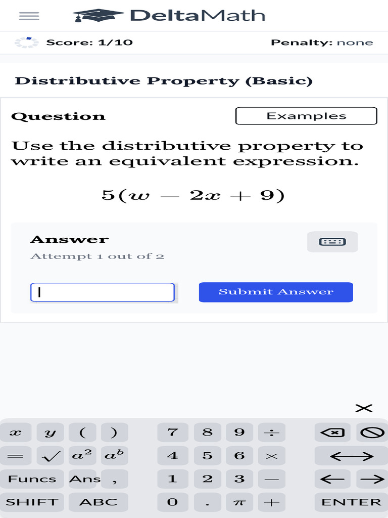 DeltaMath Student Application | PDF