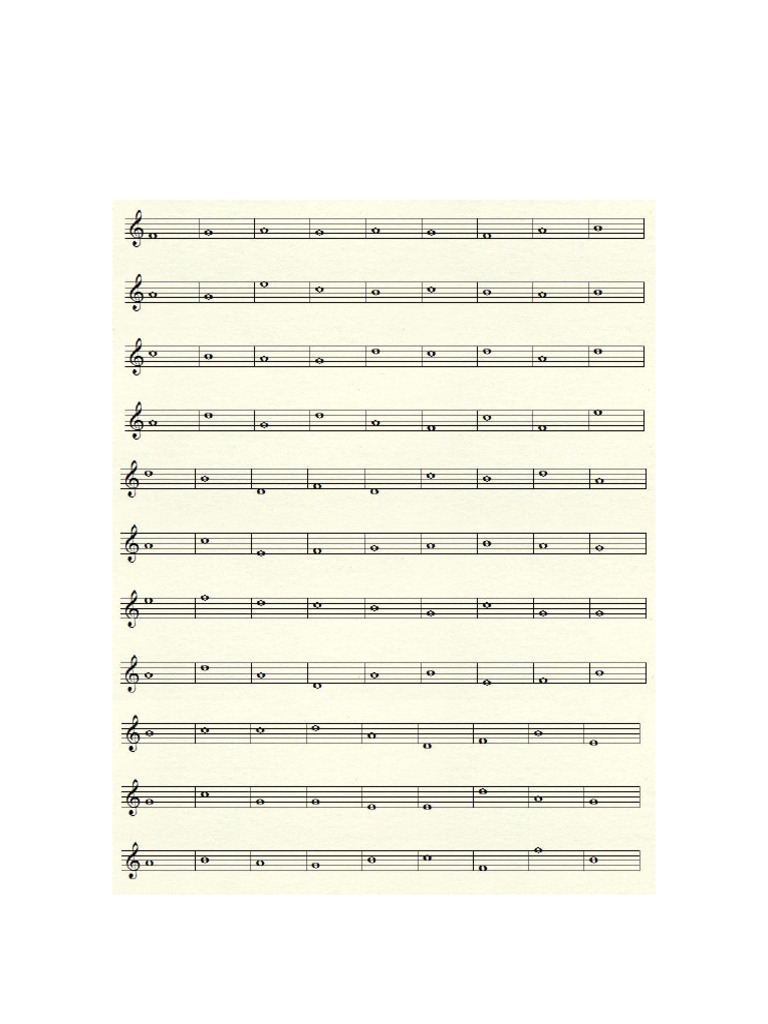 Violin Note Names 1 | PDF