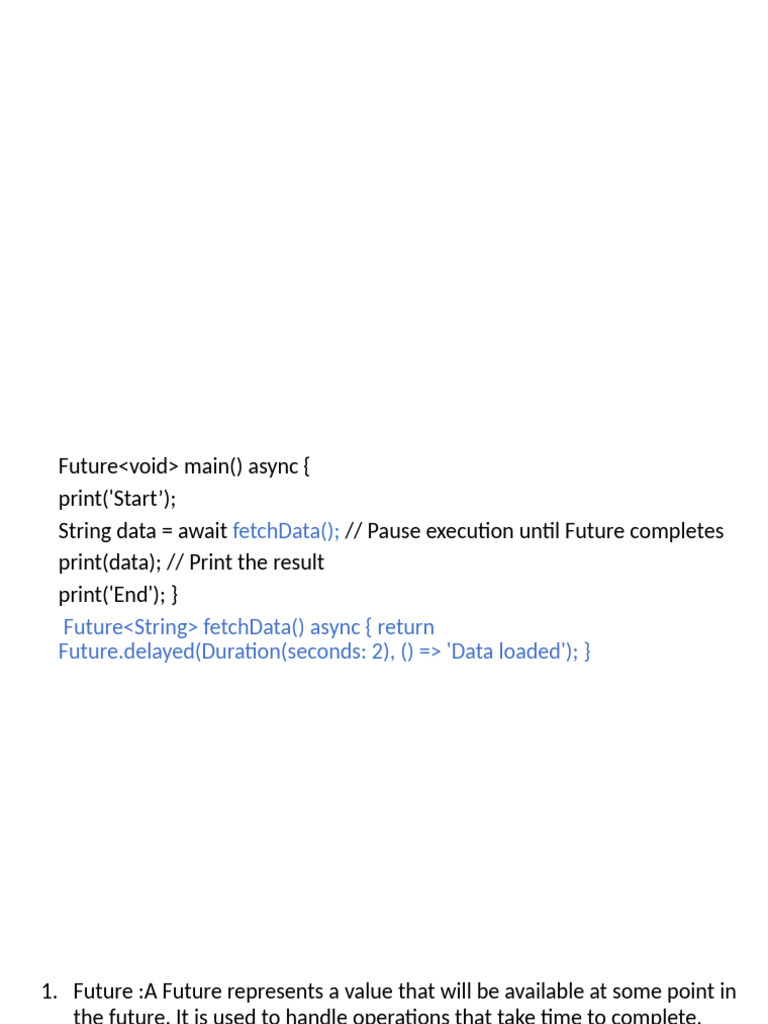 Future Await Asynic | PDF