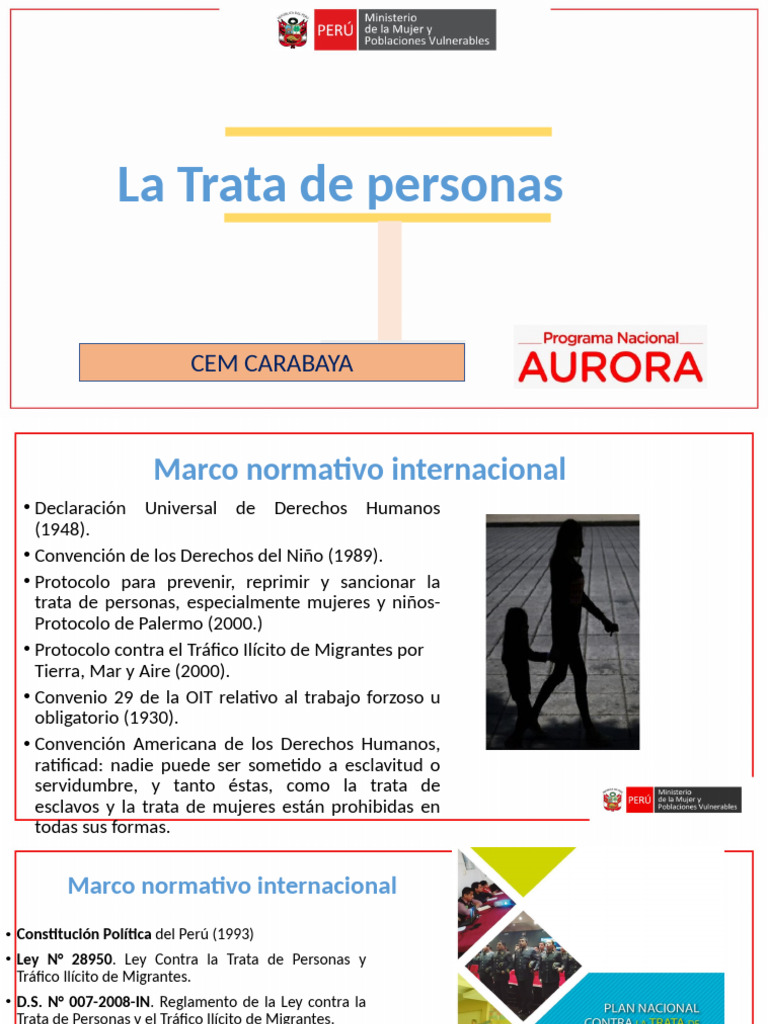 Leyes y Mitos sobre la Trata de Personas | PDF | Trata de personas ...