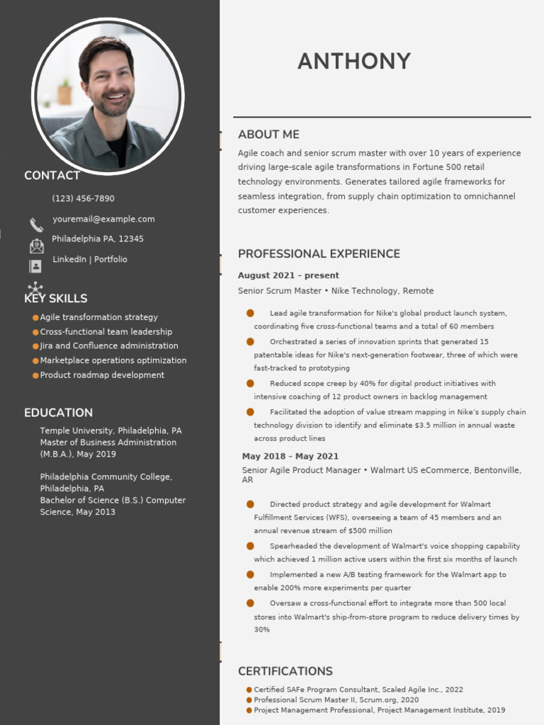 Scrum Master Senior Level | PDF | Scrum (Software Development) | Computing