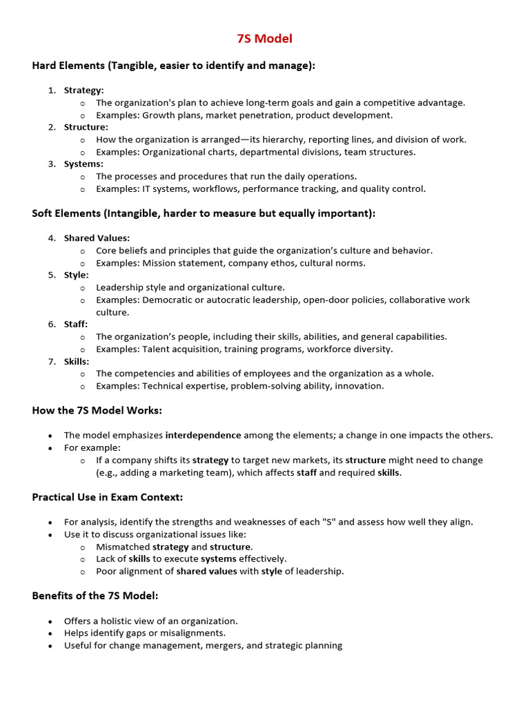 7S Model | PDF