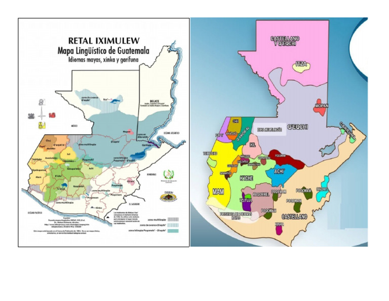 Mapa linguistico de Guatemala | PDF