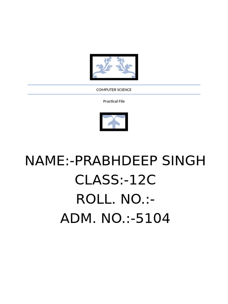 Computer Science Pdf